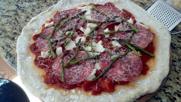 Ligurian Soppressata and Asparagus Pizza Recipe | Easy Recipes for the ...